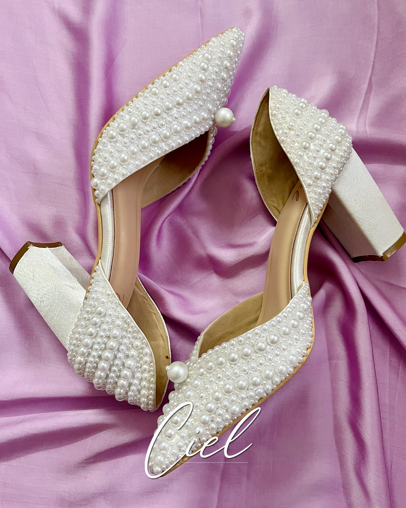 The Snow White Heels | Pearl Heels Online – Ciel